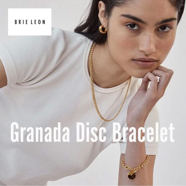 ■BRIE LEONGranada Disc Bracelet made in Australiaオーストラリアから日本に到着したBRIE LEON。シンプルながらも、存在感・高級感があり、手元を華やかにしてくれます。パールが自然のままでパ...