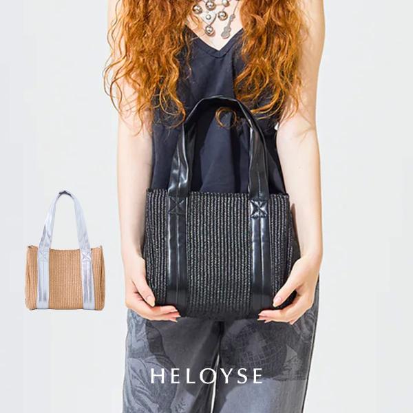 ▼HELOYSE / boxy tote raffiaラフィアブレードで構成されたバケットBAGに、コントラストの効いたメタリックをあしらったスパイス感のあるデイリートート。裏地やポケット、スナップ開閉で使い勝手も◎かっちりとしたスクエア型...