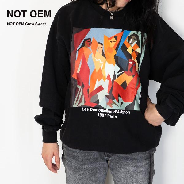▼NOT OEM（ノット・オーイーエム）Les Demoiselles d'Avignon / スウェット【パブロ・ピカソの公認ライセンスアイテム】パブロ・ピカソが描いた「アヴィニョンの娘たち」のリデザインをプリント。こだわりの生地は、洗濯...
