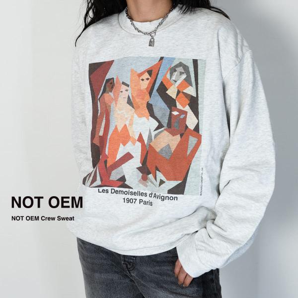 ▼NOT OEM（ノット・オーイーエム）Les Demoiselles d'Avignon / スウェット【パブロ・ピカソの公認ライセンスアイテム】パブロ・ピカソが描いた「アヴィニョンの娘たち」のリデザインをプリント。こだわりの生地は、洗濯...