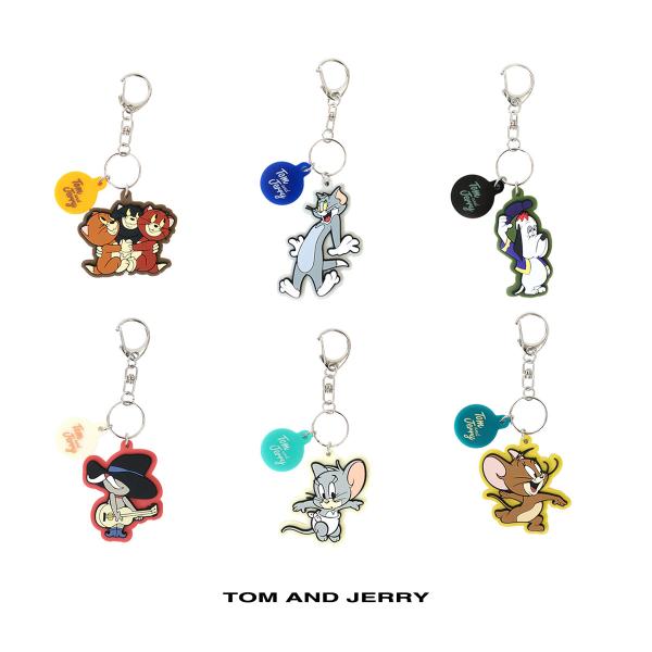 ▼TOM and JERRY / 配色ラバーチャームトムとジェリーのフレンズシリーズ！トム・ジェリー・タフィーに加えてドルーピーやペコスおじさんなど、トムとジェリーのアニメーションに登場する仲間たちがラインナップ！バッグ、ポーチにつけるのは...