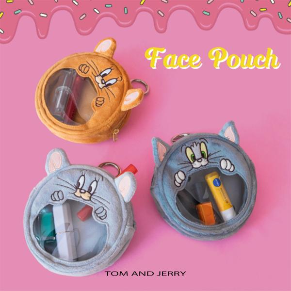 ▼TOM&amp;JERRY / ぎゅっとポーチトム、ジェリー、タフィーがなにかを抱えこんでいるような、可愛らしいフォルムがキュートなポーチ。中身が見える仕様になっているので、お気に入りのコスメや推し活アイテムを詰め込んでもかわいい◎カラビ...