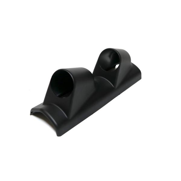 追加アシストメーター用2連ホルダー左ピラーに設置するホルダーです穴径は52mmです。 商品内容 本体1樹脂製カラーは1枚目の画像の物になります　取り付け説明書は付属していませんので取り付けに不安のある方は最寄りの自動車店にご相談ください。