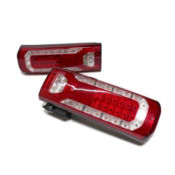 24V用トラックテールランプニューデザインのLEDテールランプです光量もあり視認性も抜群です商品内容 左右2個セットシーケンシャルウィンカー24V用取り付け説明書は付属していませんので取り付けに不安のある方は最寄りの自動車店にご相談ください。