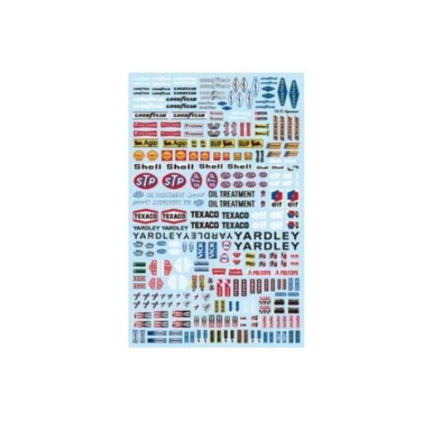 【商品紹介】1970年代でのF1を中心に使われたスポンサーマークを集めたデカールです。【メーカー】Model Factory Hiro【車体メーカー】【品番】P998【スケール】1/20【商品状態】新品です。【注意事項】経年変化による多少の...