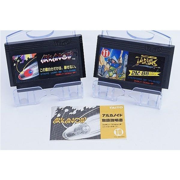 ハード：　ファミコン【商品状態】・中古品です。カートリッジに経年によるスレや汚れがございます。・アルカノイドの裏面ラベルに経年によるキズや汚れが見られます。・説明書はアルカノイドのみとなります。（折れ、キズ、破れがございます。）・起動チェッ...
