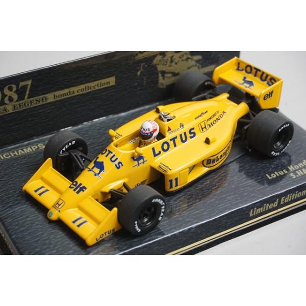 メーカーミニチャンプス　車体メーカーロータス ホンダ 　品番409870011スケール1/43　商品状態中古品です。塗装ムラが見受けられます。スリーブ、クリアケースにスレキズが見受けられます。※注意事項※経年変化による多少の色あせ、デカール...