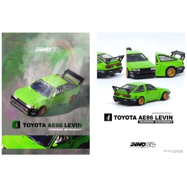 【商品紹介】ダイキャスト【メーカー】INNO イノモデル【車体メーカー】トヨタ【品番】IN64-AE86PL-GRN【スケール】1/64【商品状態】新品です。※注意事項※経年変化による多少の色あせ、デカールの浮き、外箱やクリアケースのキズ・...