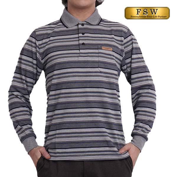 Santa Barbara Polo & Racquet Club ポロシャツ メンズ 長袖 ボーダー