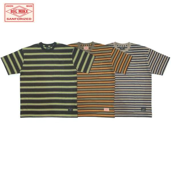 BIG MIKE(ビッグマイク) / Sunglasses Pocket Boder S/S Tee今シーズン展開されるカラーは特に焼けた肌に寄り添い、着心地やボーダーのピッチや色味などレトロな表情が際立つ仕上がりです。イメージは古い映画に...