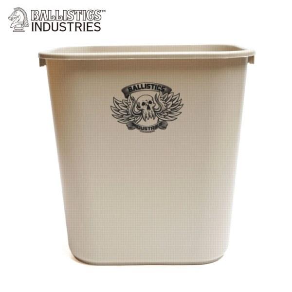 BALLISTICS/TRASH BOX/BAA-2345米軍放出のTANカラーのトラッシュボックス（未使用品）にプリントを入れたゴミ箱になります。（前後それぞれにブランドのナイトマークとスカルマークが入っています。）ゴミ箱としてのご使用の...