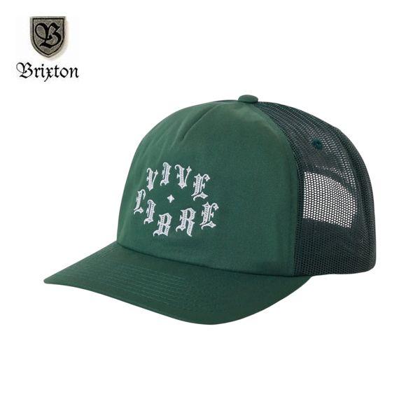BRIXTON / VIVE LIBRA MP TRUCKER HATMP(ミディアムプロファイル):癖の少ないベーシックな被り心地【DESIGN】フロントとバックに刺繍を施した、ミディアムプロファイルのトラッカーキャップ。コットンとポリエ...