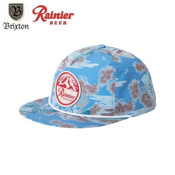 RAINIER X BRIXTON HP SNAPBACKHP(ハイプロファイル):フロントが高めで深めの被り心地【DESIGN】シアトル発の老舗ラガービール”Rainier”とのコラボレーションアイテム。アウトドアの空気感を大胆に落とし込...