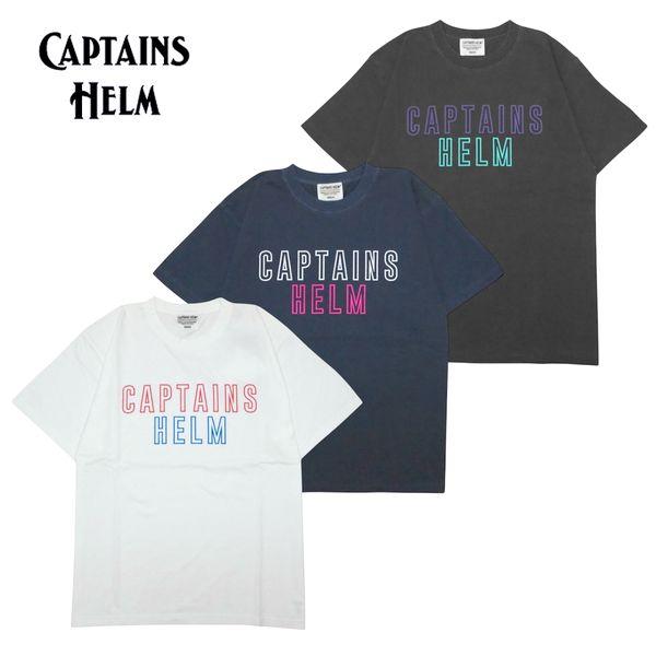 CAPTAINS HELM #CH/CA SS TEE【Product Features】・ざっくりとした綿糸を使用した、程よいウエイトの着心地が魅力・古着のような質感のボディーカラーも特徴・スタンダードなシルエットはインナーにも、１枚着も...