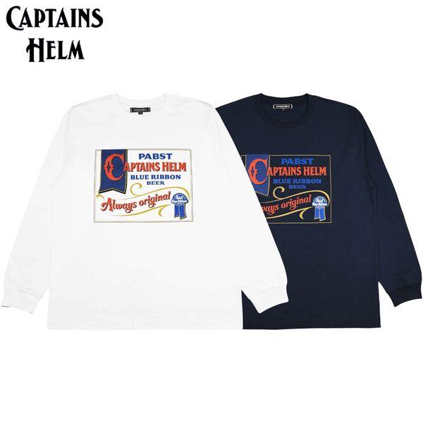 Pabst Blue Ribbon × CAPTAINS HELM #OLD SIGNBOARD LS TEE【Product Features】・コラボレーションの為に描き下ろした”SIGNBOARD”グラフィックが特徴のLS T シャツ...