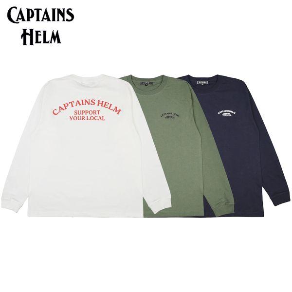 CAPTAINS HELM #SAVAGE LOGO LS TEE【Product Features】・”SUPPORT YOUR LOCAL” LOGO・肌触りの良い、柔らかいコットンを使用したLS TEE・季節感に合わせた、シンプルなカ...
