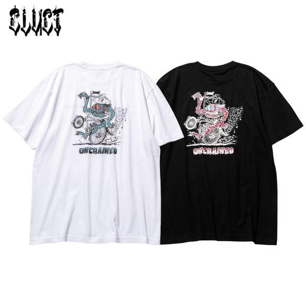 CLUCT / UNCHAINED [S/S TEE] 049795.6オンスの生地を使用したグラフィックTシャツ。グラフィックメインのデザインがメインウェアからレイヤードスタイルのインナーまで幅広く活躍するマルチな１枚です。CONTENT...