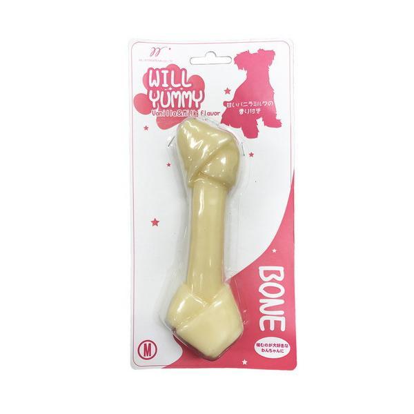 ★ウィルヤミー・ボーン★美味しそうな臭いがするデンタルトイ☆バニラとミルクのフレーバーのにおいにつられてわんちゃんも大興奮♪ストレスの発散だけでなく、噛むことで唾液の分分泌が促進され、デンタルケアにももってこい☆ 1、デンタルケア2、バニラ...