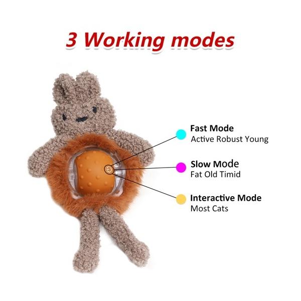 縦横無尽に動き回る猫用おもちゃ センサー内蔵で衝突しても向きを変えて走行します。5分作動したあと、ペットが製品を触れると再び作動します。