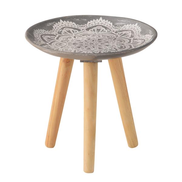 商品名 トレーテーブル素　材 繊維板 天然木(パイン材) ラッカー塗装サイズ φ29.5cm×高さ29.5cm組　立 ねじ込み式耐荷重 3kg (静的耐荷重)重　量 1kg原産地 中国注意事項※色・柄・サイズが多少異なる場合があります。予め...