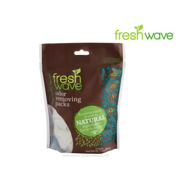 有害な化学物質や合成香料は使用せず、天然植物由来成分で効果的に消臭します。メッシュポーチにビーズ状のフレッシュウェーブが封入されています。どんなに小さなスペースに置いても、天然植物由来の成分を継続的に放出。空気中の臭気分子を中和し、不快な臭...