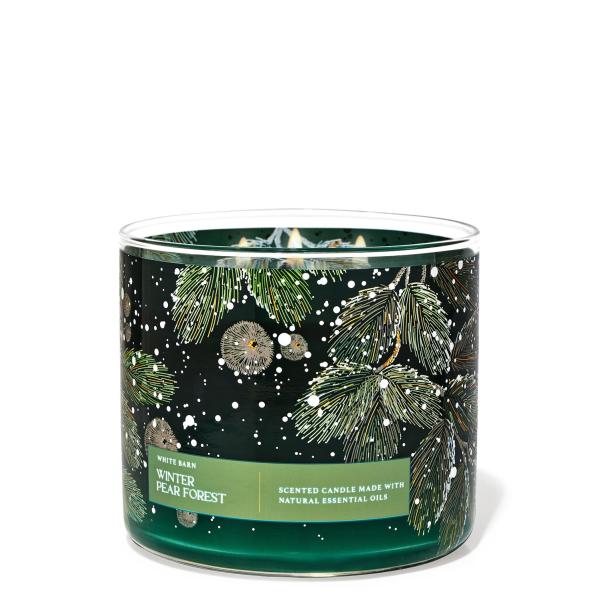 【バスアンドボディワークス/Bath&amp;Body Works】14.5 oz. Filled CandleWinter Pear Forest　（ウィンターペアーフォレスト）内容量：14.5oz / 411gナチュラルエッセンシャルオ...