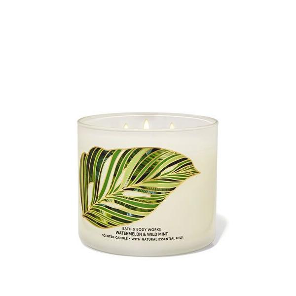 【バスアンドボディワークス/Bath&amp;Body Works】14.5 oz. Filled CandleWatermelon &amp; Wild Mint　（ウォーターメロン＆ワイルドミント）内容量：14.5oz / 411gエッ...
