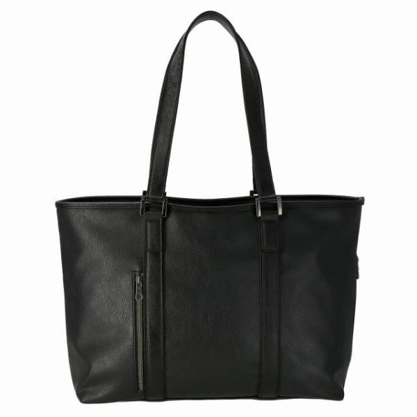 【サイズ】約H30×W47×D13cm【仕様】外側ファスナー付ポケット×1内側ファスナー付ポケット×1内側ペンさし×3内側その他ポケット×7底部ビョウ数 4容量　18L持ち手長さ 65cm持ち手高さ 28cm持ち手太さ 2.5cm開閉 ファ...