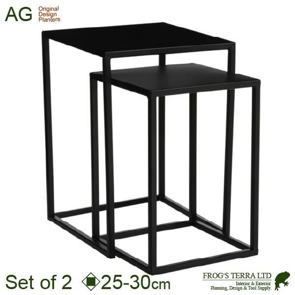 プランツスタンド（店舗用什器/ファニチャー） SMLセット販売のみ（バラ不可）【外寸】S:口25cm×H36cm        L:口30cm×H42cm【材質】アイアン製※サイズは目安であり、多少前後する場合がございます。※画面上の色はブ...