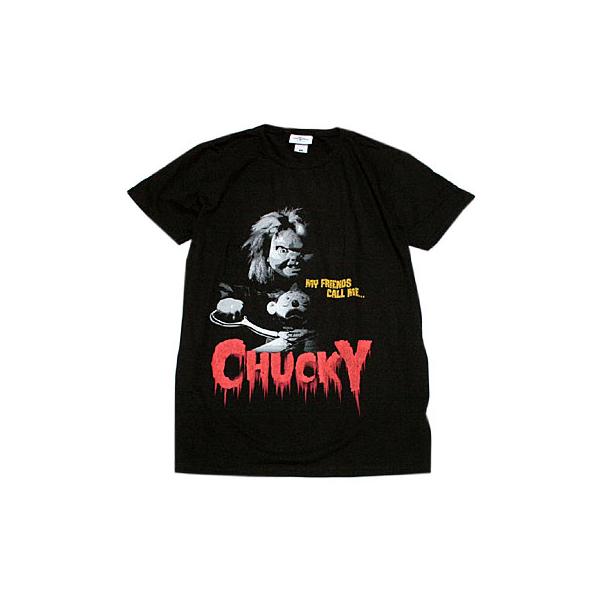 映画『チャイルド・プレイ』のオフィシャルTシャツです。目ヂカラ抜群のチャッキーが大きくプリントされた迫力のあるデザイン。プリントにはひび割れた加工が施されています。コンディション■新品 寸法 Sサイズ：肩幅/約41cm 身幅/約43cm 着...