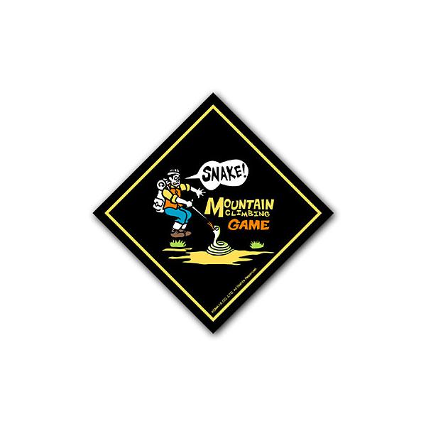 伝説のエレメカ メーカー「こまや」のオフィシャル商品です。輸出用に制作された珍しい「山のぼりゲーム海外版」の盤面のイラストを元にしたデザインのダイカットステカー。スマホやノートパソコンなど、お好みの場所に貼ってお楽しみください。光沢ビニール...