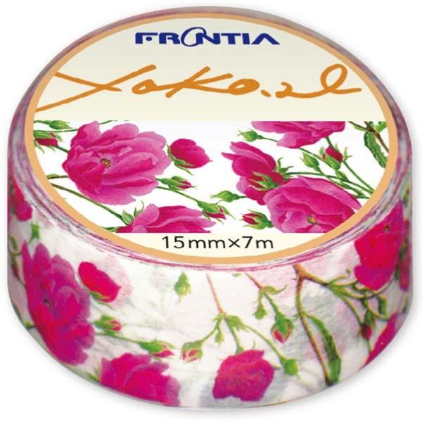 ●サイズ幅 15ｍｍ × 7ｍ ※直径43ｍｍ 細かいバラの花が続く大人な雰囲気のマスキングテープ。広げた瞬間に一気に広がるバラの華やかな雰囲気に魅了されること間違いなし。カレンダーやダイアリーでも人気の野村陽子デザインのマスキングテープ。...