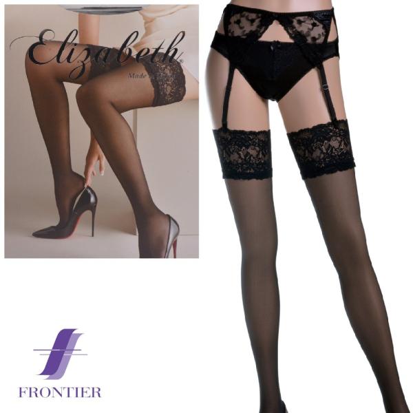 ●カラー　ブラック　黒●サイズ　M-L　ヒップ85-98cm　身長150-165cm●商品説明◇履き口に華やかなレースをあしらった上品で高い質感のガーターストッキング◇光沢のあるやわらかな素材を使った上質な履き心地◇足首にもピッタリフィット...