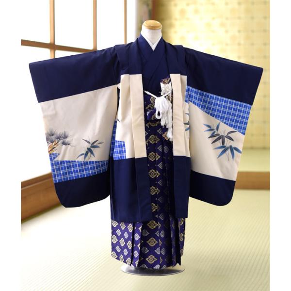 【商品番号：m753-51126】【商品名：紺松にかぶと】【七五三5才男の子】★適正サイズ：身長:110cm〜123cm-----------------------------------------------ご注文前に下記【予約状況】...