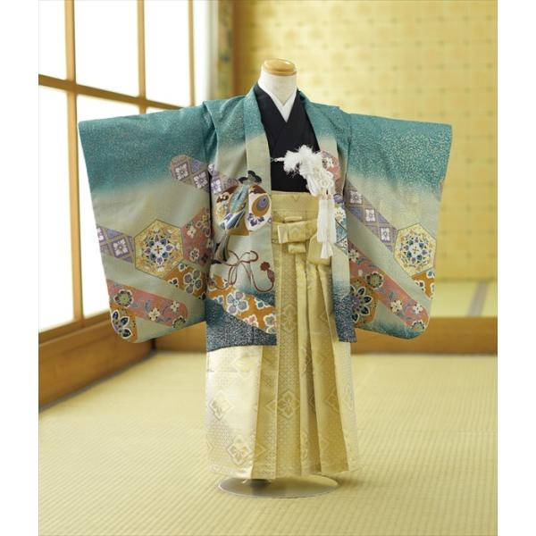 【商品番号：m753-51204】【商品名：浅葱ふぶきカブト】【七五三5才男の子】★適正サイズ：身長:100cm〜110cm-----------------------------------------------ご注文前に下記【予約状...