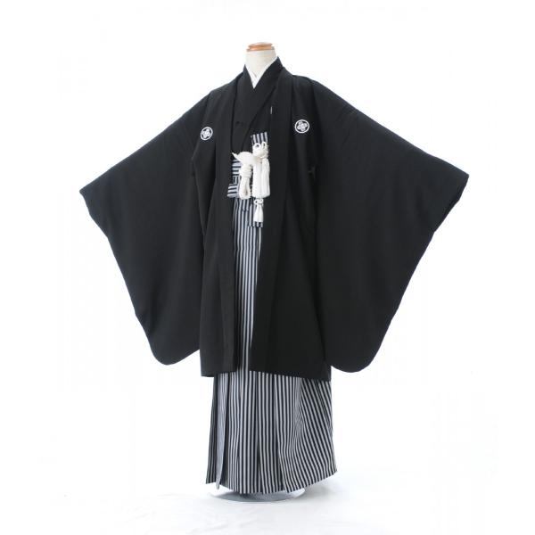 【商品番号：m753-7106】【黒紋服】6歳 7歳 8歳 9歳★適正サイズ：身長：125cm〜135cm-----------------------------------------------ご注文前に下記【予約状況】を必ずご確認く...