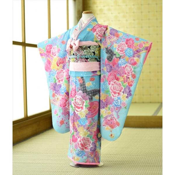 【商品番号：m753-7286】【商品名：ぷちぷり ブループリティーローズ】【七五三7才女の子】★適正サイズ 身長:120cm前後(身長113cm〜125cm位)---------------------------------------...