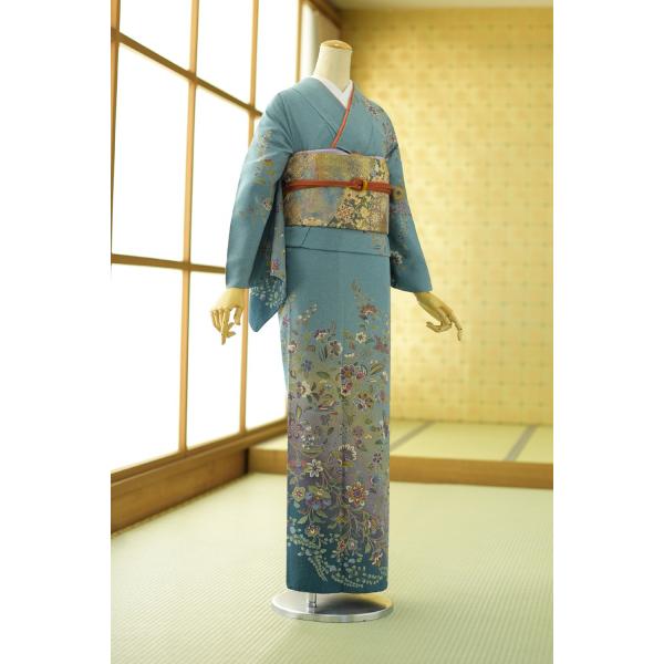 【商品番号：mh1048】※この着物は、背中・両袖・腰から裾まですべて裏地が無い商品です。※ご着用おすすめ時期：5月〜9月※対応身長:155cm〜165cm位　洋服サイズ:7〜11号位まで--------------------------...