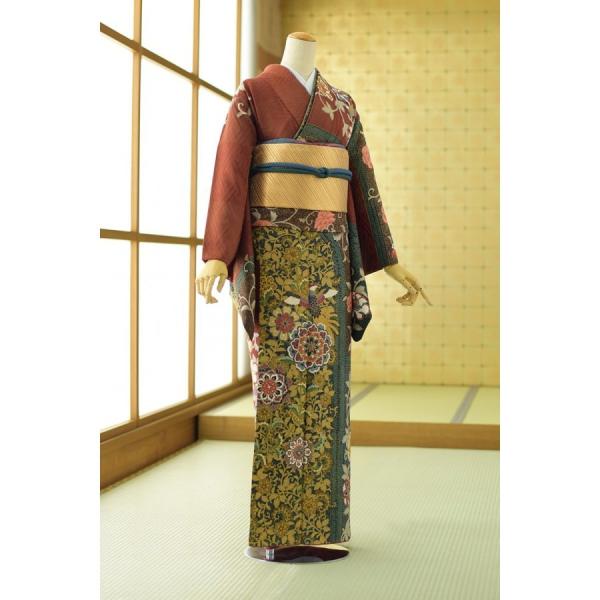 【商品番号：mh1345】【商品名：えんじ 滝の唐花】※対応身長:156cm〜171cm位　洋服サイズ:7〜13号位まで-----------------------------------------------ご注文前に下記【予約状況】...