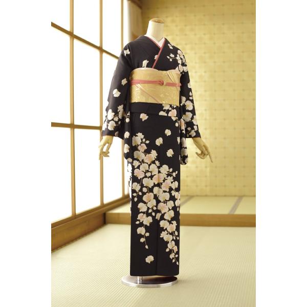 【商品番号：mh1366】【商品名：黒地ラメ入り胡蝶蘭】※対応身長:153cm〜168cm位　洋服サイズ:7〜13号位まで-----------------------------------------------ご注文前に下記【予約状況...