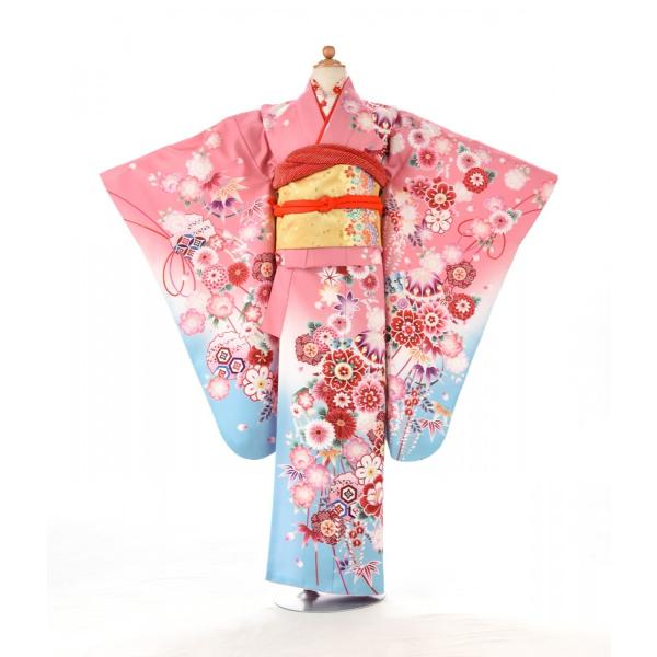 【商品番号：mjk10204】【商品名：ピンク水色ぼかし手まり桜】★適正サイズ：身長：140cm前後-----------------------------------------------ご注文前に下記【予約状況】を必ずご確認ください...