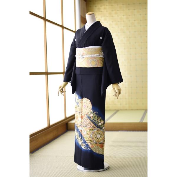 【商品番号：mt2027】【商品名：手刺繍 藍ぼかし唐花】※対応身長:159cm〜171cm位　洋服サイズ:7〜13号位まで-----------------------------------------------ご注文前に下記【予約状...