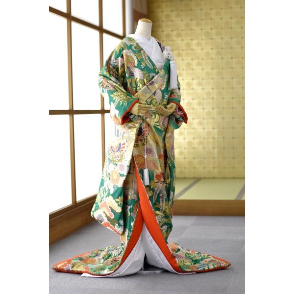 【商品番号：mu0032】【商品名：唐織緑苑の宴】※対応身長:150cm〜165cm位　洋服サイズ:13号位まで-----------------------------------------------ご注文前に下記【予約状況】を必ずご...