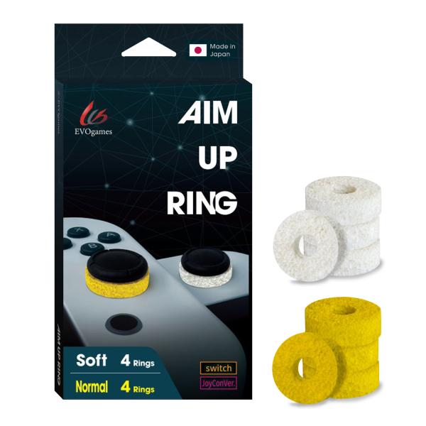 【内容量】リング：ソフト4個、ノーマル4個【Point1】高品質で耐久性の高い天然ゴムで仕上げており、長時間のプレイが可能。【Point2】エイムアップリングを装着することでスティックの抵抗が増加し、より高い感度でより正確に狙うことができま...