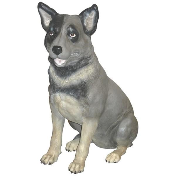 今にも動き出しそうな、可愛い牧牛犬のオブジェ♪本場イギリスではペットとして数多く飼われています。大人気のFRPオブジェです！FRPは水に強く、丈夫で軽量な素材です。実物と見間違うほど、精巧に作られた実物大の動物オブジェは迫力満点！今にも動き...