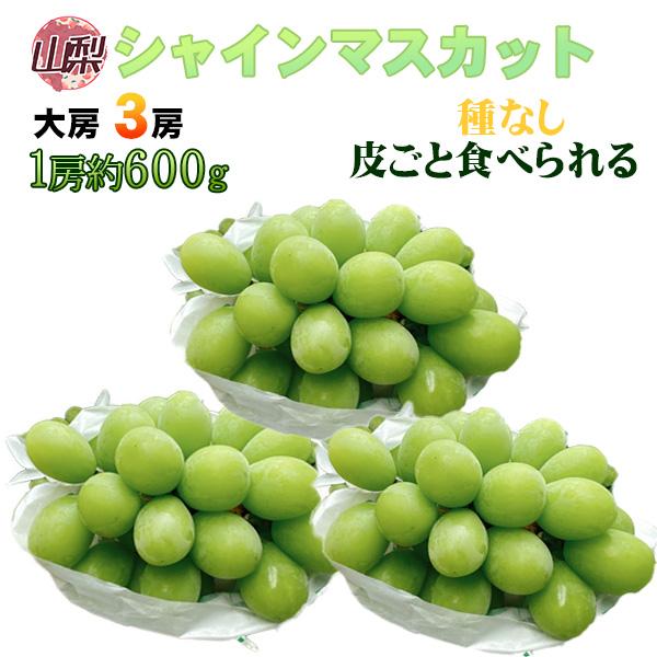 大房・大粒、高貴な芳香皮ごと食べられて種無し！『種無しシャインマスカット』 皮ごと食べられて、種がない！食べたら残るのは軸の部分だけ！しかも香り高く、甘さも抜群で見た目もヒスイのように美しい♪「こんな葡萄食べてみたい！」という夢のような品種...