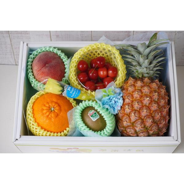 父の日ギフト フラワー＆フルーツギフト【さくらんぼメイン】