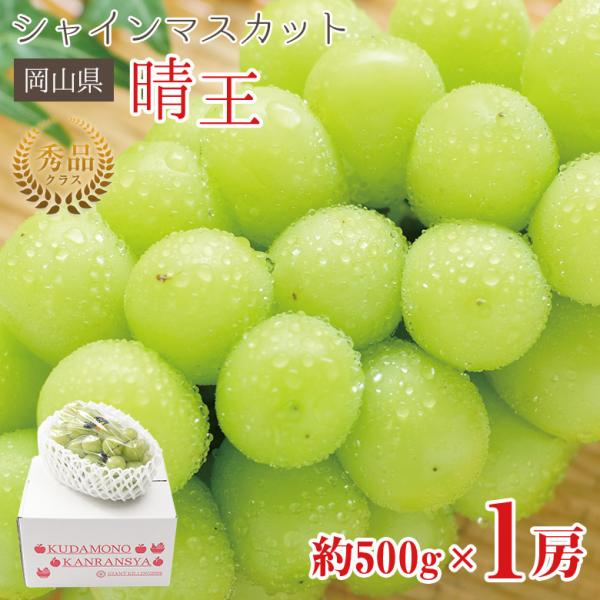■ブランド：シャインマスカット■商品名：晴王 シャインマスカット■内容量・サイズ：秀品 約 500g 1房■保存方法・賞味期限：常温、商品到着後早めにお召し上がりください。■生産地：岡山県■販売期間：8月下旬〜■販売者：株式会社GIANTK...