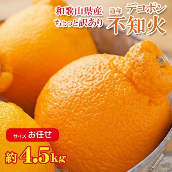■商品名：不知火(デコポン) ■内容量・サイズ：サイズお任せ 約4.5kg■保存方法・賞味期限：常温、商品到着後早めにお召し上がりください。■生産地：和歌山県■販売期間：2月15日〜3月末■販売者：株式会社GIANTKILLING ■クール...