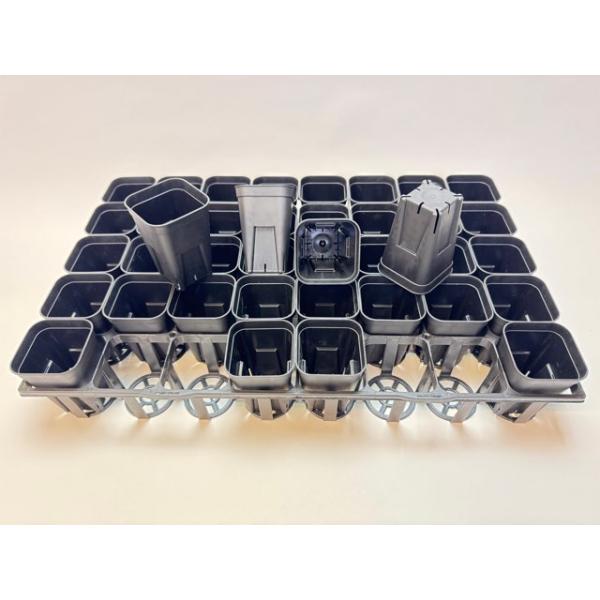 トレイ(大)1枚＋40鉢付きで1セットです。▼ トレイ(大)のサイズ...(約)52.3×33.0×高さ6.4cm▼ プレステラ深鉢75型鉢(深型)のサイズ...外径：1辺6.4×高さ9　対角7.8(cm)鉢底：1辺4.3　対角5.5(cm)